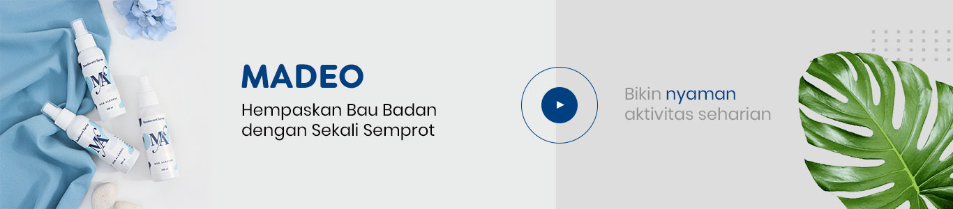MADEO SPRAY – Produk by PT. Hanif Jaya Abadi – Solusi Hilangkan Bau Badan